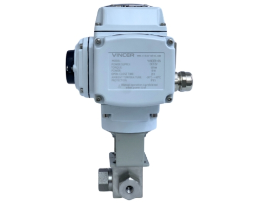 VINCER VE10-B-H3 Electric High-Pressure 3-Way Ball Valve - PT ...