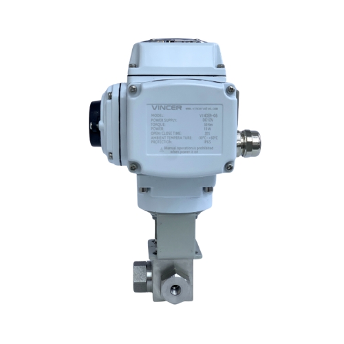 VINCER VE10-B-H3 Electric High-Pressure 3-Way Ball Valve - PT ...